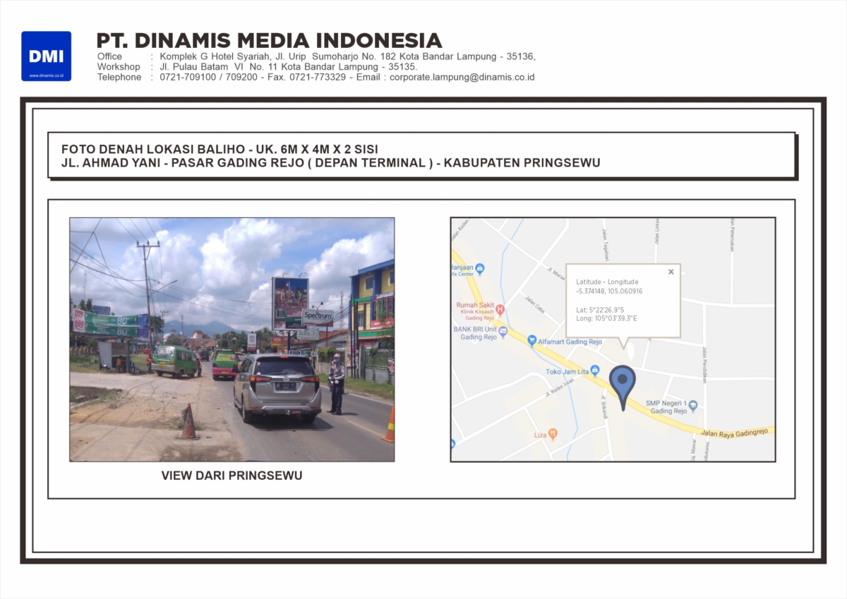 BALIHO Jl. Ahmad Yani, Pasar Gading Rejo Depan Terminal Gading Rejo ...