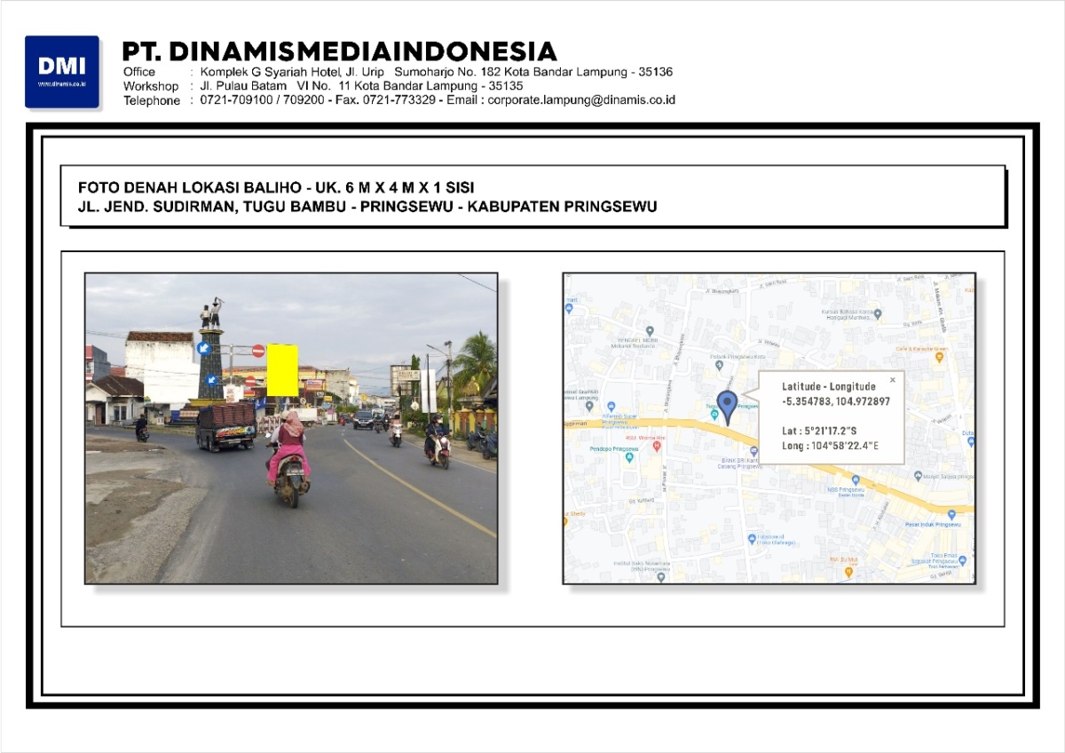 BALIHO Jl. Jend. Sudirman, Tugu Bambu Pringsewu VF Kota Agung ...