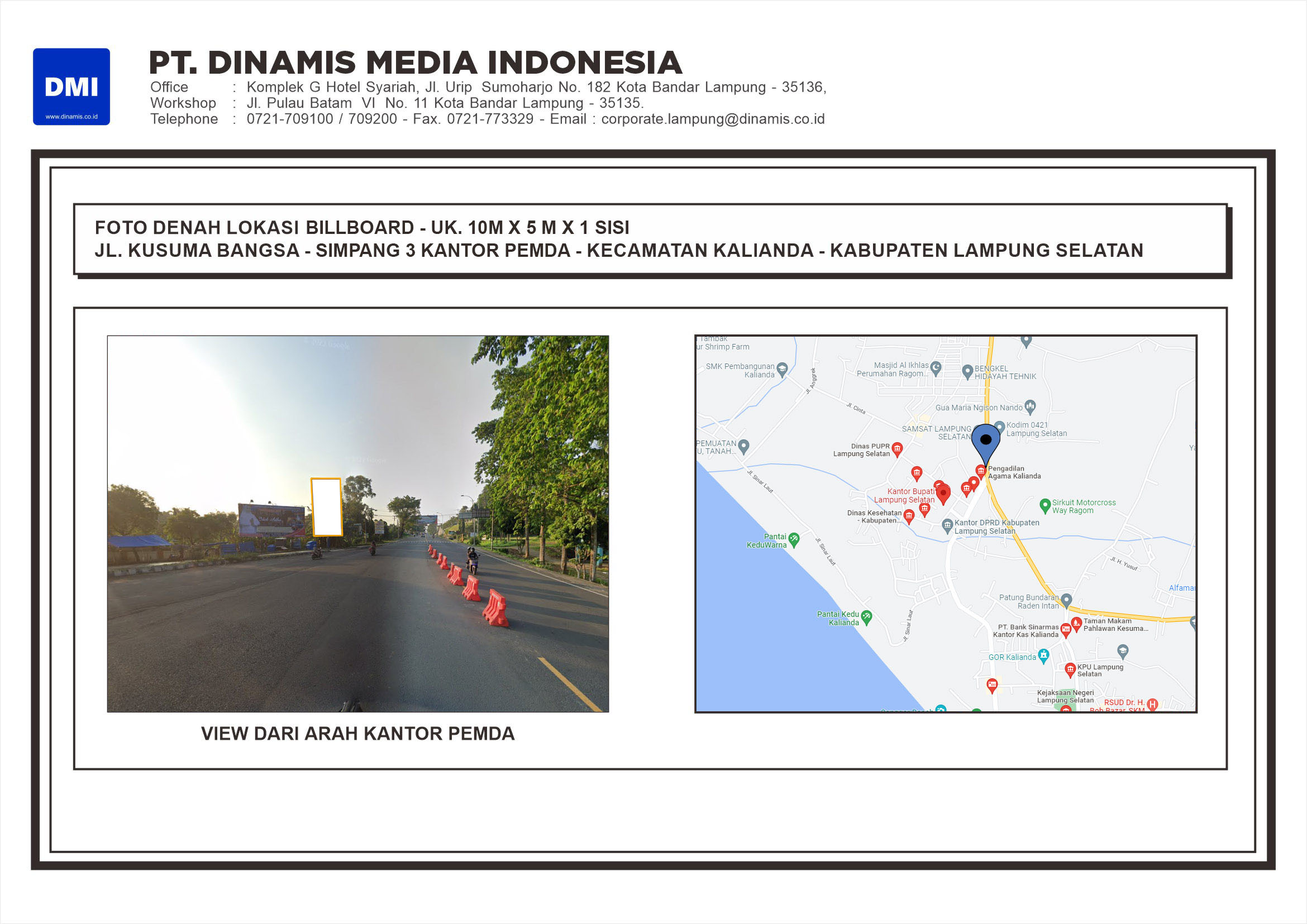 BILLBOARD Jl. Kesuma Bangsa Simpang Tiga Kantor Pemda, Kalianda – Media ...