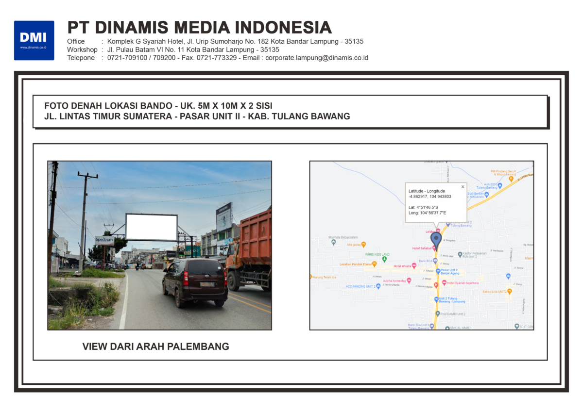 BANDO Jl. Lintas Timur Sumatera Pasar Unit II Tulang Bawang – Media ...