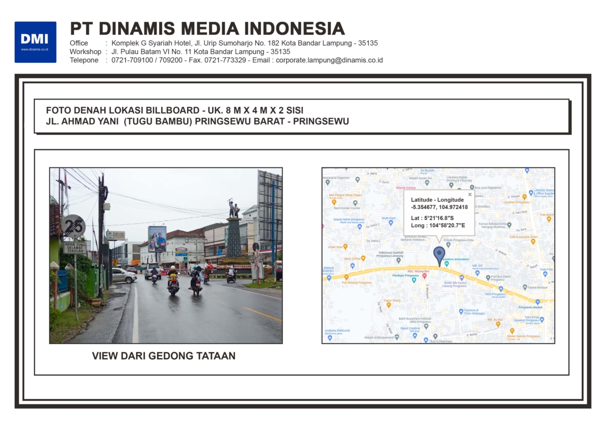 BALIHO Jl. Ahmad Yani – Tugu Bambu Pringsewu – VF Bandar Lampung ...